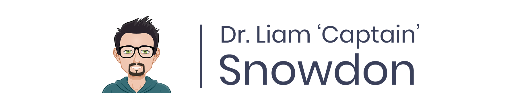 Dr. Liam 'Captain' Snowdon | Captain Snowdon Logo Small Avatar Navy Blue